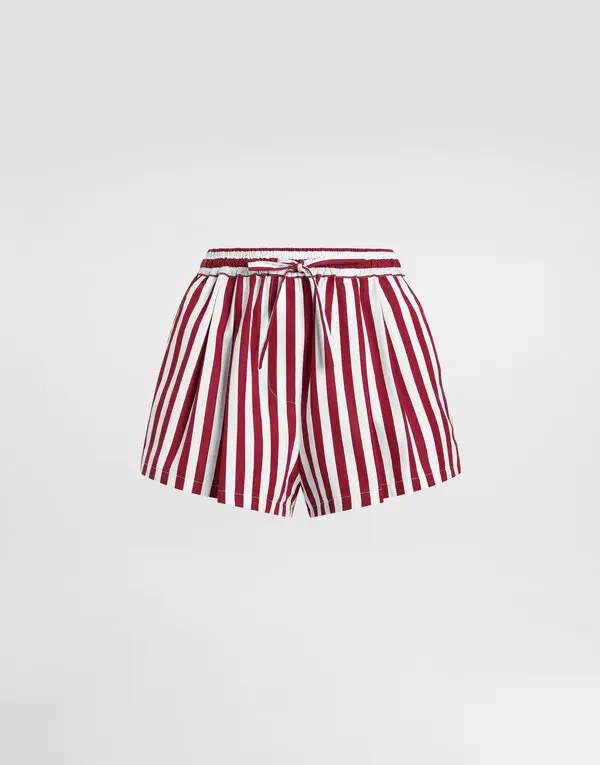 Dolce & Gabbana Striped Poplin Culottes Shorts Pants And Shorts Multi-colored