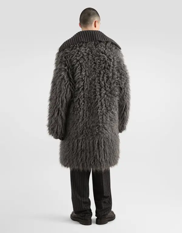 Dolce & Gabbana Fur-effect Mohair Cardigan Sweaters And Cardigans