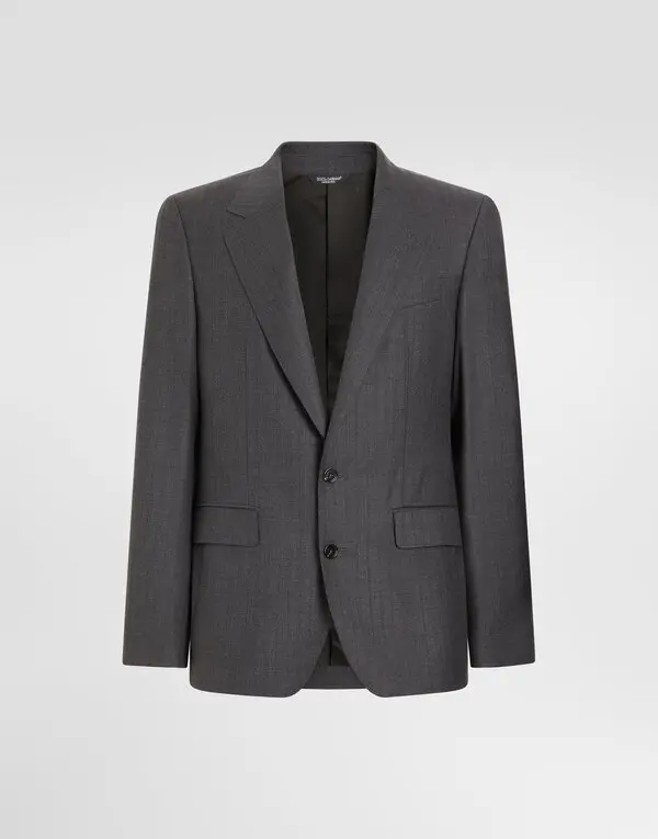 Dolce & Gabbana Sicilia Light Single-breasted Pinstripe Wool Jacket Suits And Blazers Multi-colored