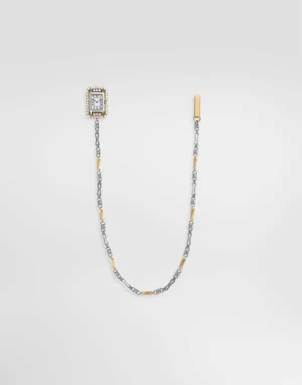 Dolce & Gabbana Watch Brooch With Rhinestones Bijoux Multi-colored Metal - Multicolor