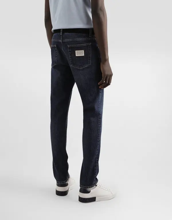 Dolce & Gabbana Slim-fit Stretch Cotton Jeans Denim Multi-colored