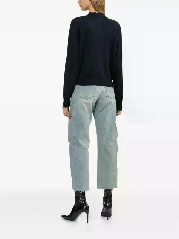 LA PISCINE Knited Scarf Cardigan