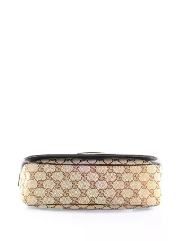 Gucci Flap Messenger Bag Gg Canvas Small Crossbody Bag