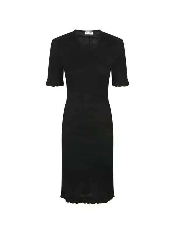 JIL SANDER Ribbed Midi Dress