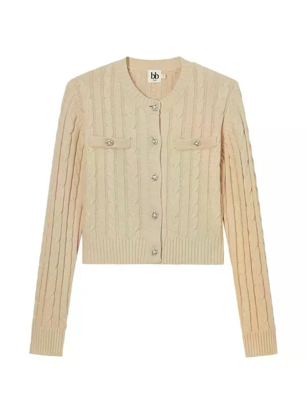 B+AB Cable-knit Button-up Cardigan