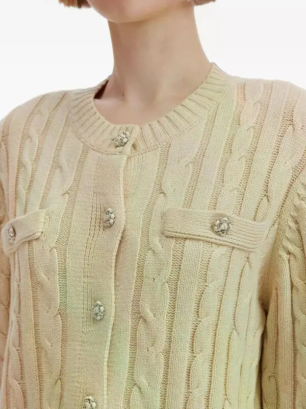 B+AB Cable-knit Button-up Cardigan