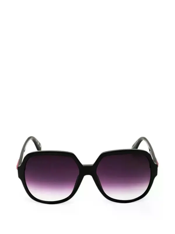 Adidas Oversized Geometric-frame Sunglasses - Black