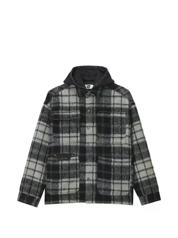 Izzue Plaid Hooded Jacket