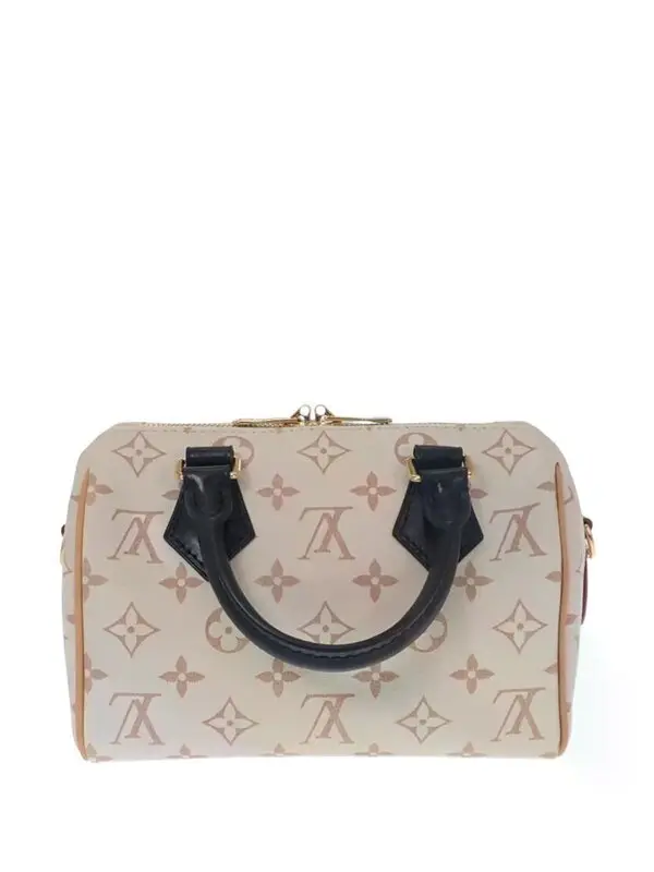 LOUIS VUITTON 2010-2026 Monogram Dune Speedy Bandouliere 20 Satchel - Brown