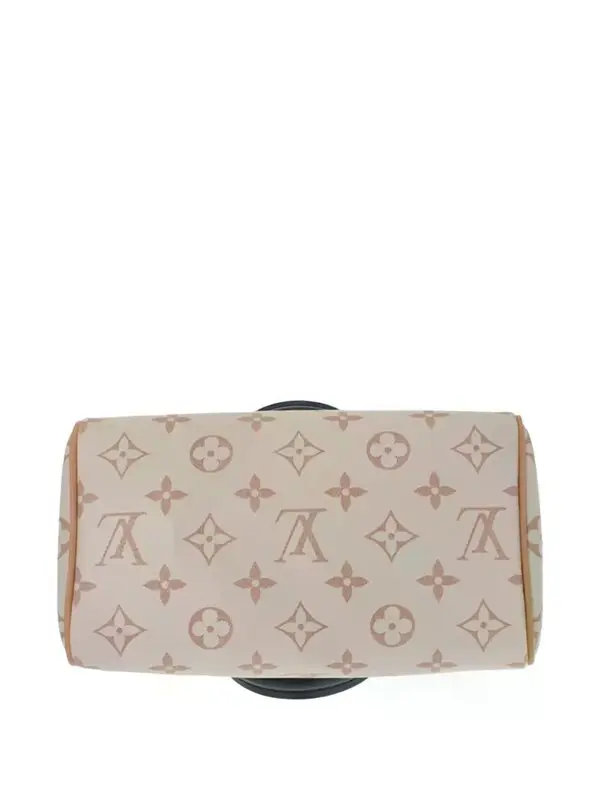 LOUIS VUITTON 2010-2026 Monogram Dune Speedy Bandouliere 20 Satchel - Brown