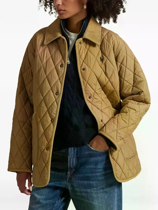 Polo Ralph Lauren Quilted Corduroy-collar Jacket - Neutrals