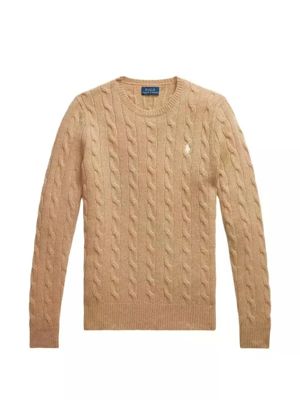 Polo Ralph Lauren Cable-knit Embroidered-logo Sweater
