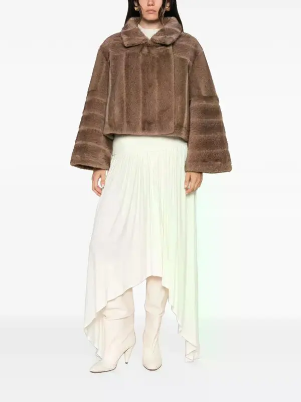 VALENTINI 1972 Faux-fur Cropped Coats