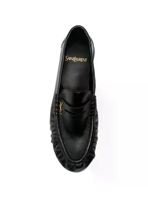 Saint Laurent Logo-plaque Loafers
