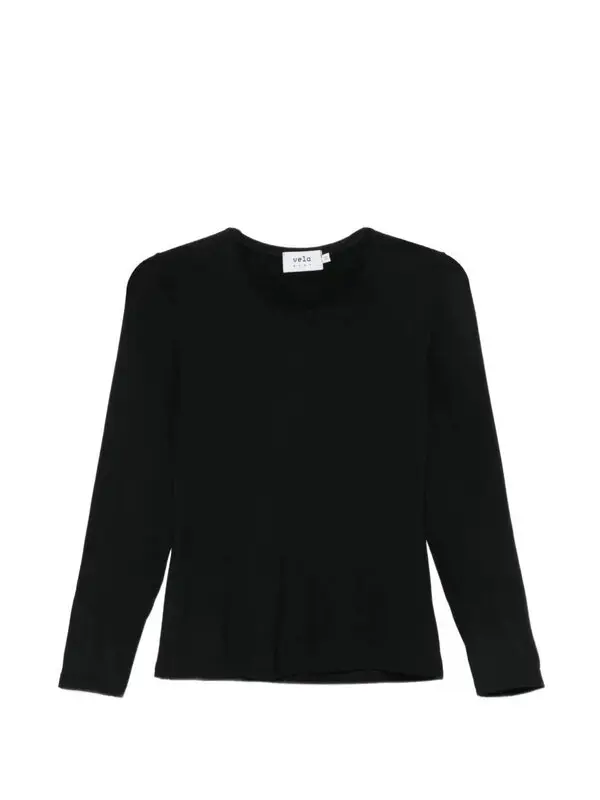 VELA SHOP Long-sleeve Crew-neck T-shirt