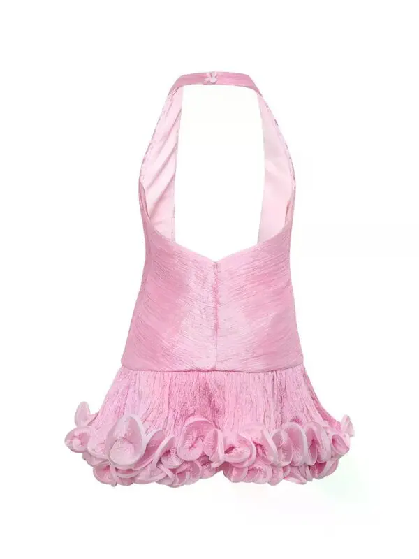 STOLEN STORES Ruffled Halterneck Mini Dress