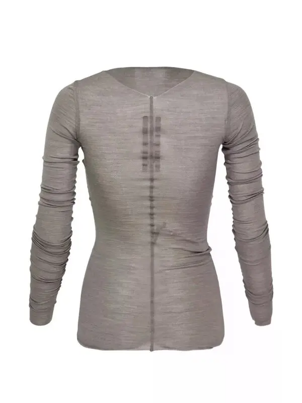 Rick Owens Ls Ruched Long-sleeve T-shirt