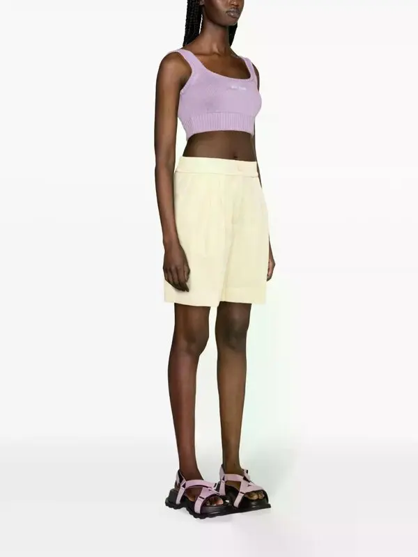 Palm Angels Embroidered-logo Knit Tank Top