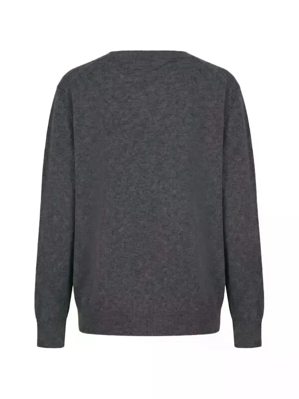 Plan C V-neck Sweater - Grey