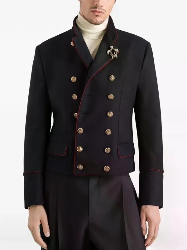 Dolce & Gabbana Double-breasted Wool Frock Coat