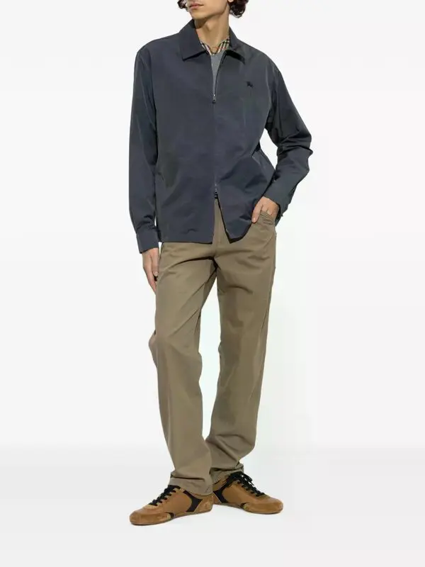 Burberry Ollie Logo-embroidered Shirt Jacket