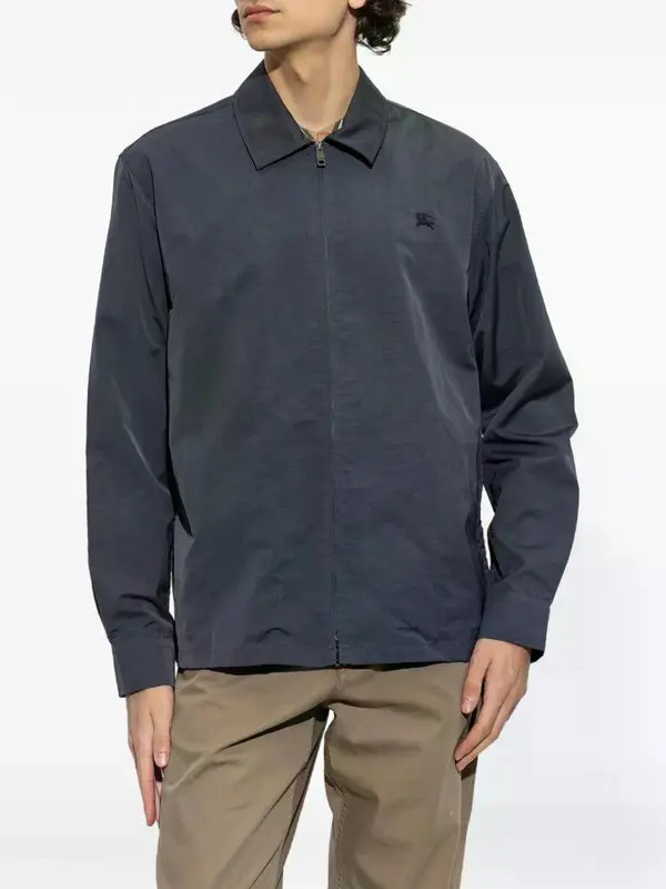 Burberry Ollie Logo-embroidered Shirt Jacket