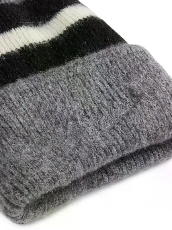 Woolrich Striped Beanie Hat