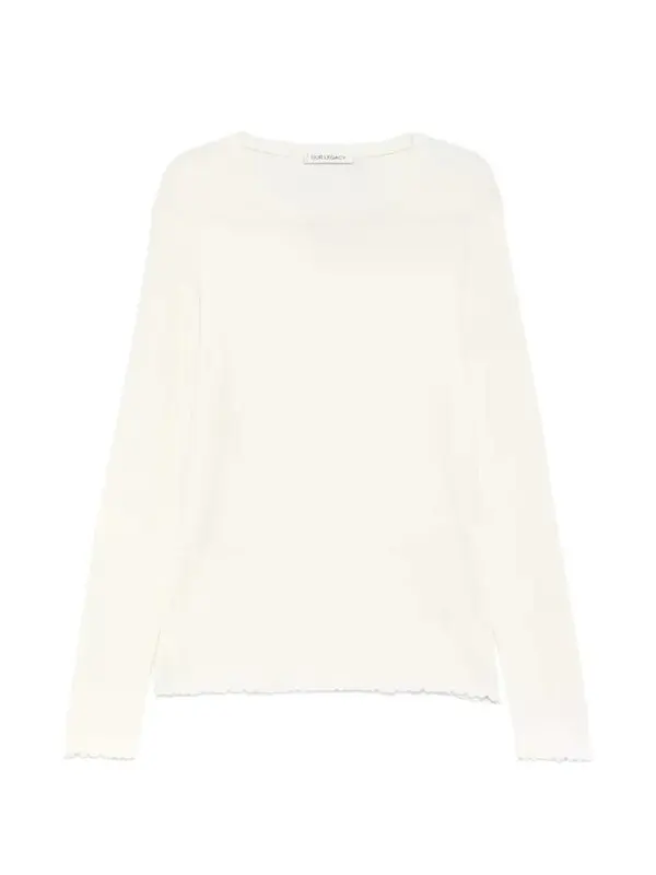 Our Legacy Ripple-rib Elongated Long-sleeve T-shirt