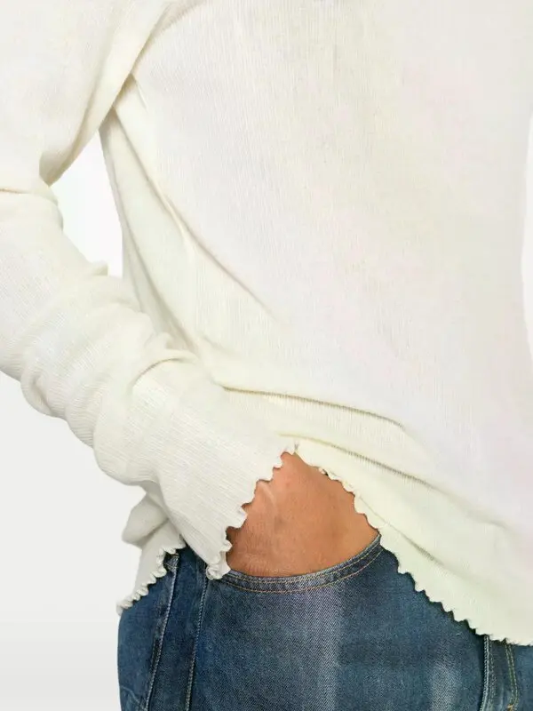 Our Legacy Ripple-rib Elongated Long-sleeve T-shirt