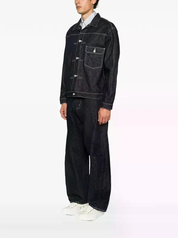 Comme Des Garçons Contrast-stitch Denim Jacket