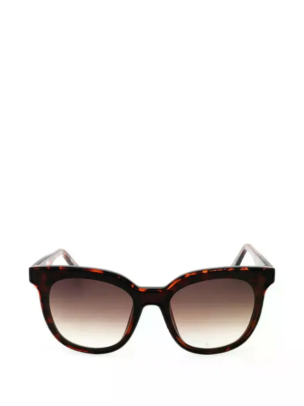 FILA Tortoiseshell-effect Round-frame Sunglasses - Brown