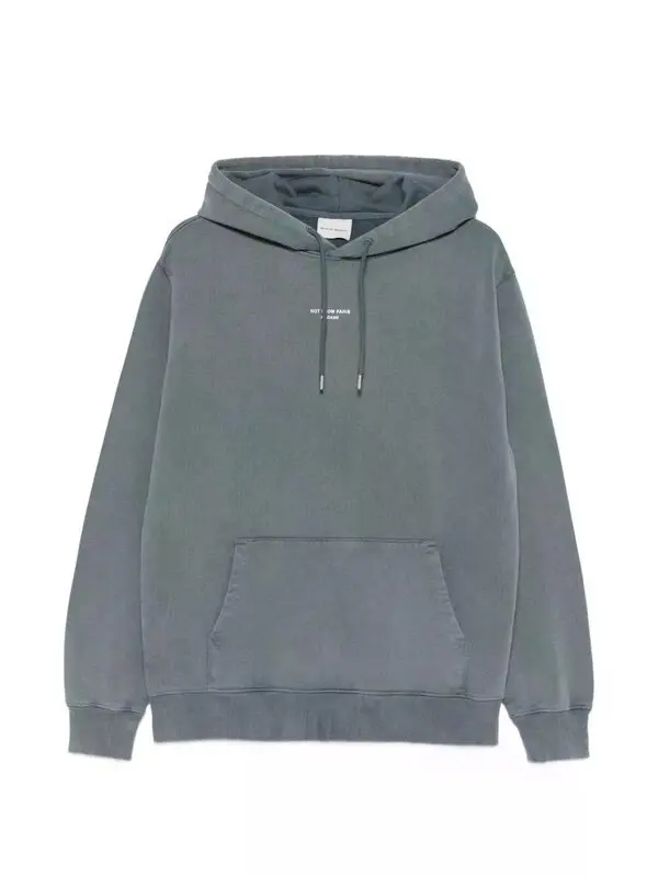 Drole De Monsieur Classic Slogan-print Drawstring Hoodie