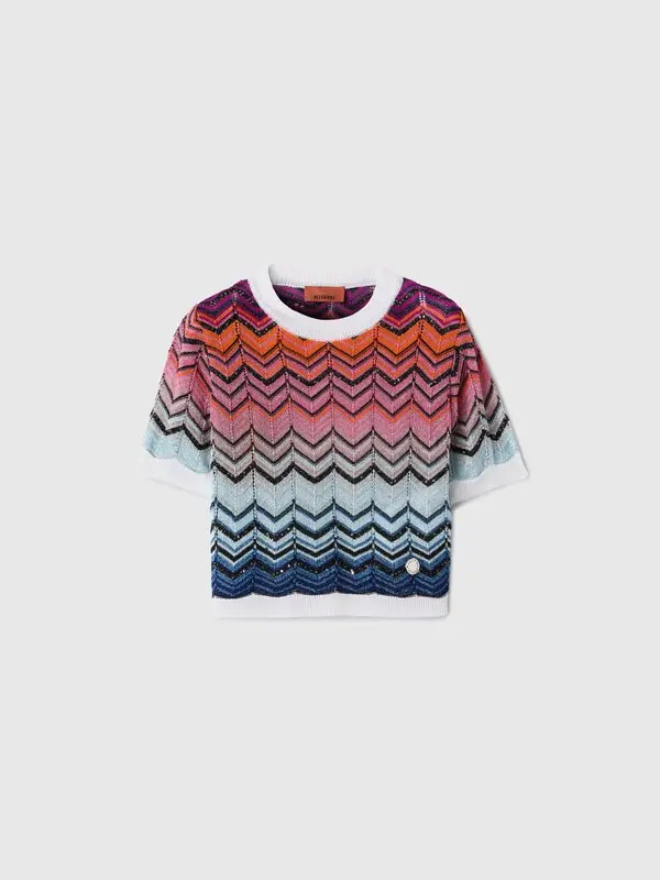 Missoni Viscose Crewneck Sweater - Multicoloured