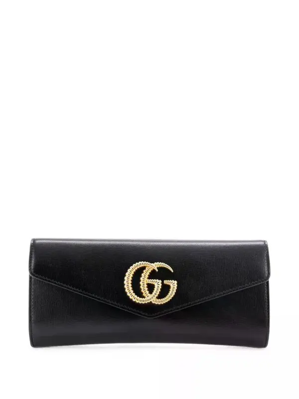 Gucci Gg Broadway Envelope Leather Clutch Bag