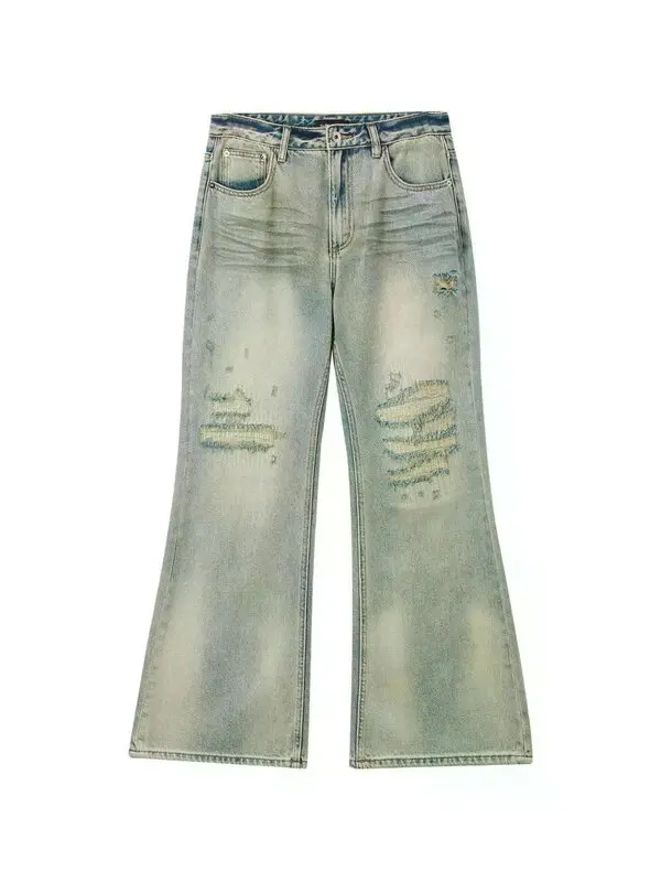 TOUT A COUP Distressed Flared Jeans