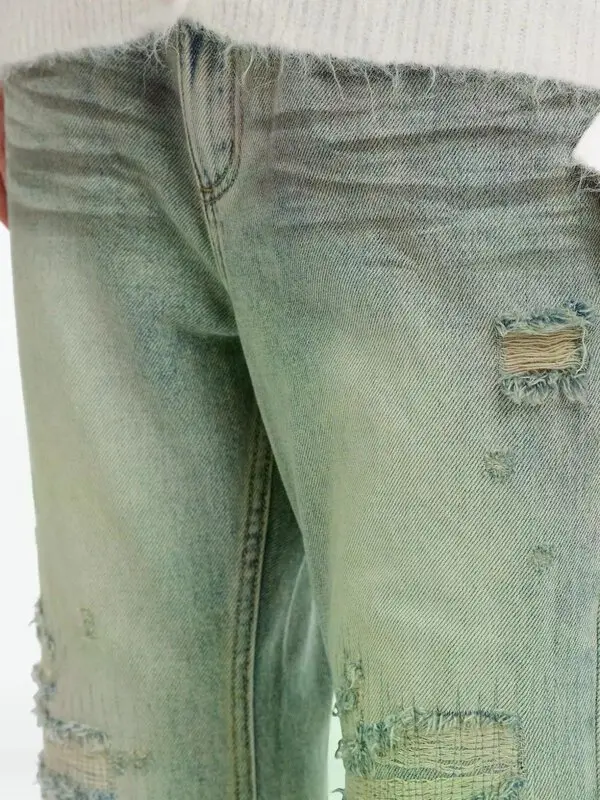 TOUT A COUP Distressed Flared Jeans