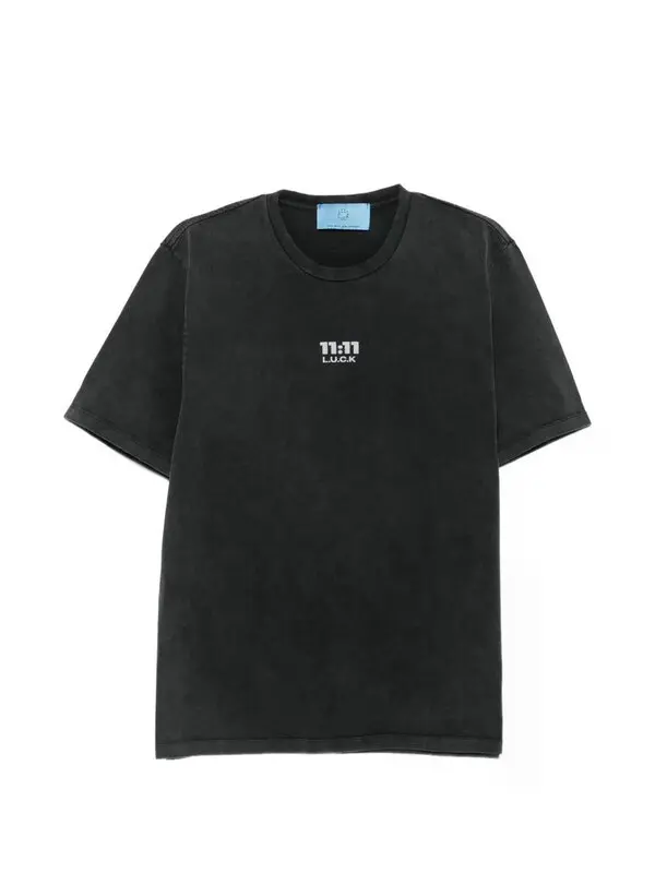 11 11 L.U.C.K. Logo-print T-shirt