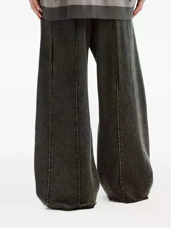 MINI CREAM Panelled Wide-leg Track Pants