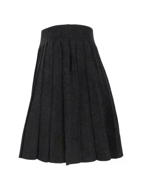 MC2 SAINT BARTH Pleated Knitted Mini Skirt
