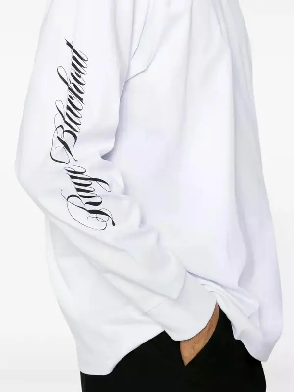 11 11 L.U.C.K. Logo-print Long-sleeve Sweatshirt