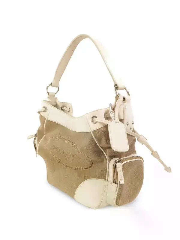 Prada Logo Jacquard Tote Bag