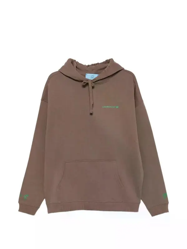 11 11 L.U.C.K. Logo-embroidered Hoodie