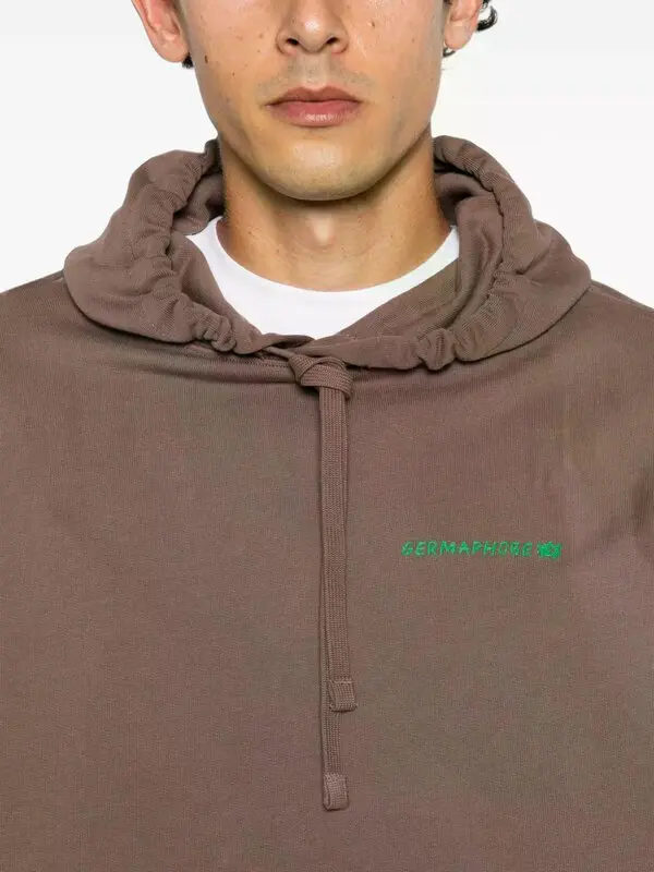 11 11 L.U.C.K. Logo-embroidered Hoodie