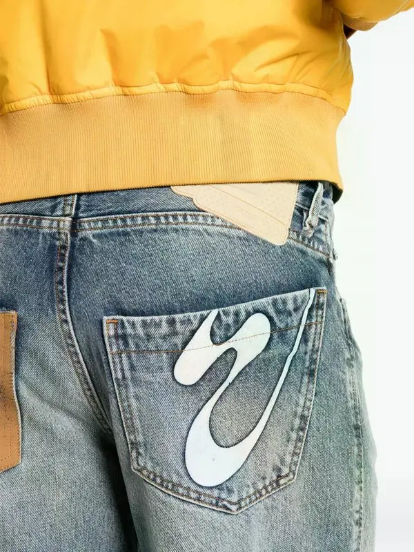 PDF Distressed Graphic-print Jeans