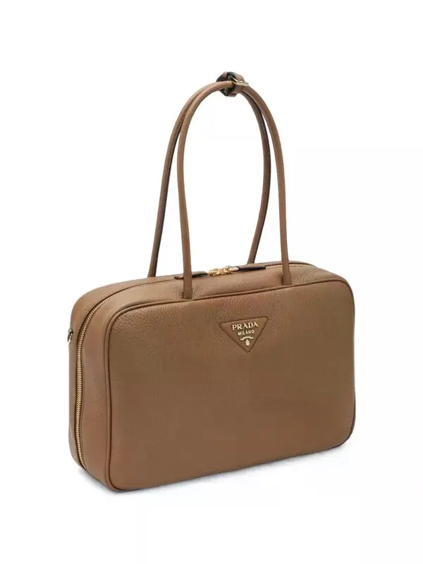 Prada Logo-plaque Shoulder Bag