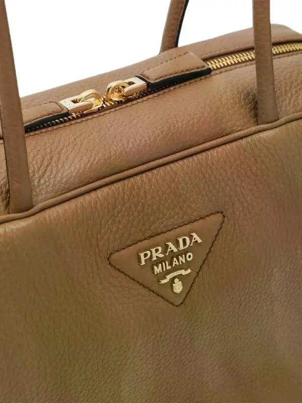 Prada Logo-plaque Shoulder Bag