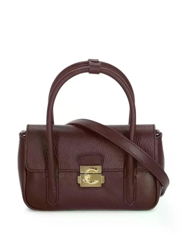 COCCINELLE Mini C-me Grained-leather Tote Bag