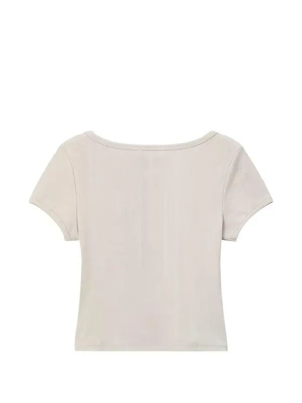 TOUT A COUP Asymmetric Button-fastening T-shirt