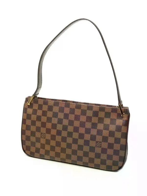 LOUIS VUITTON 2003 Damier Ebene Aubagne Shoulder Bag