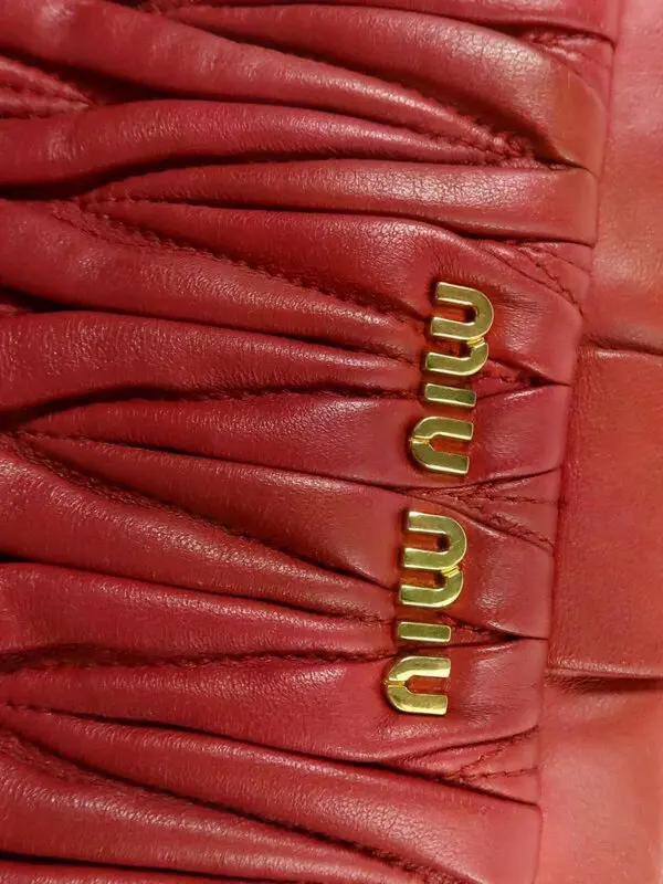 Miu Miu Matelassé Leather Clutch Bag